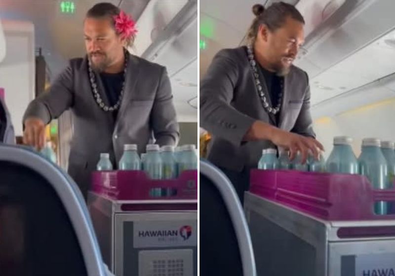 Jason Momoa, o ‘Aquaman’, vira comissário de voo e encanta fãs. VÍDEO ...